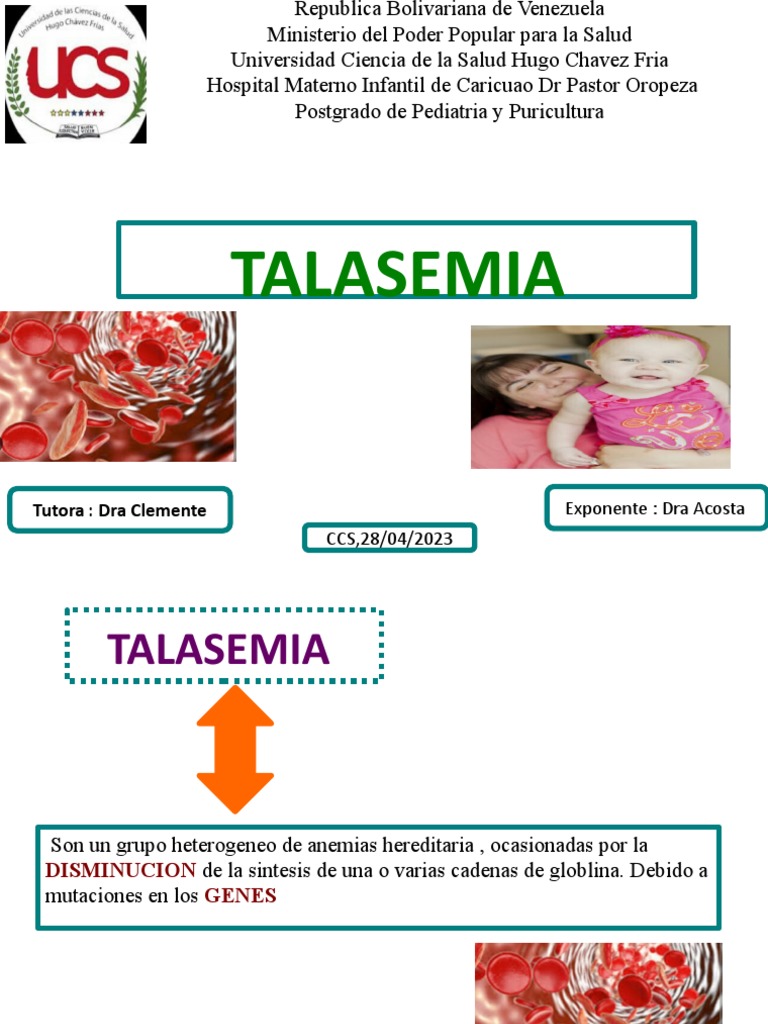 talasemia | PDF | Patologia clinica | Especialidades Medicas