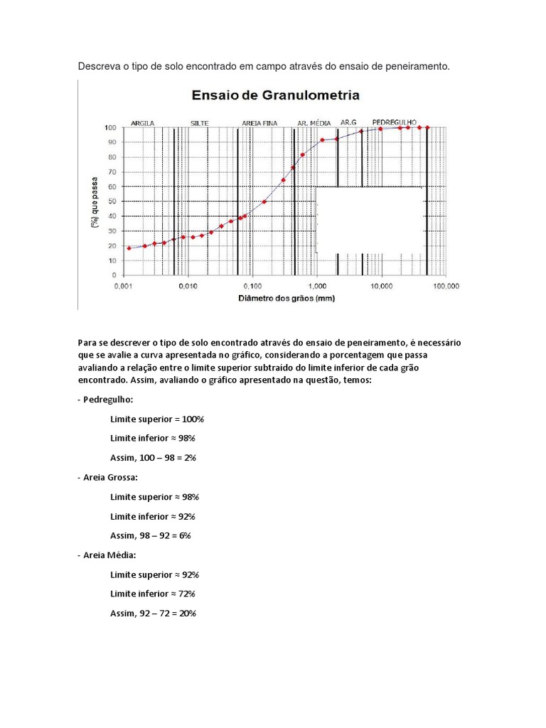 Ensaio de granulometria | PDF