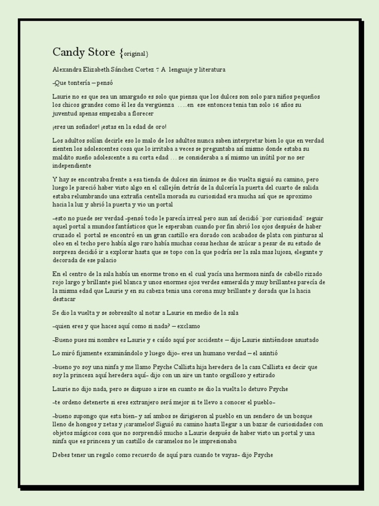 Mr. Candy Borrador | PDF