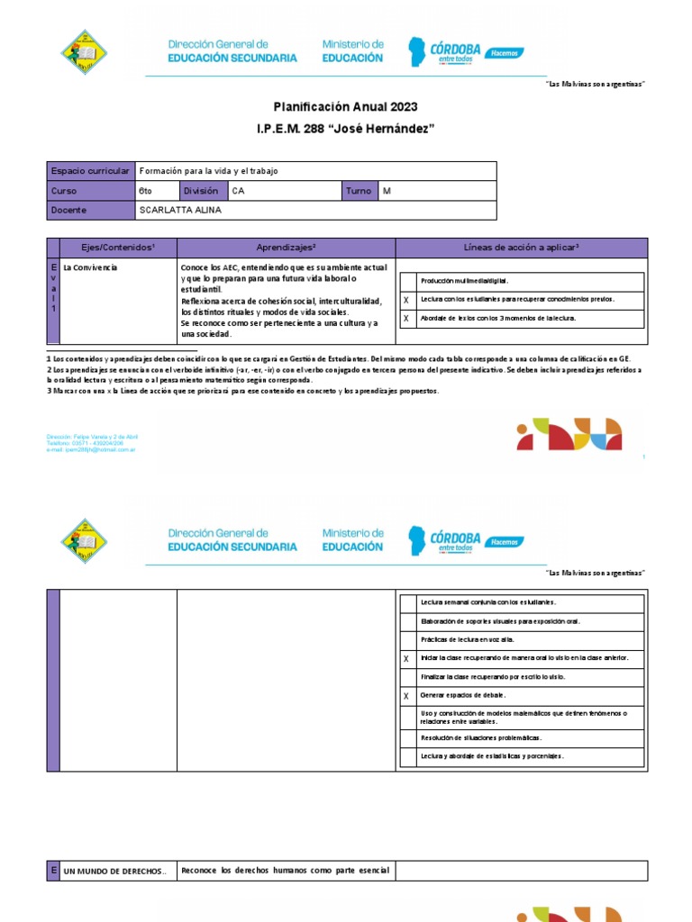 FVT Plan 2023 | PDF | Multimedia | Modelo matemático