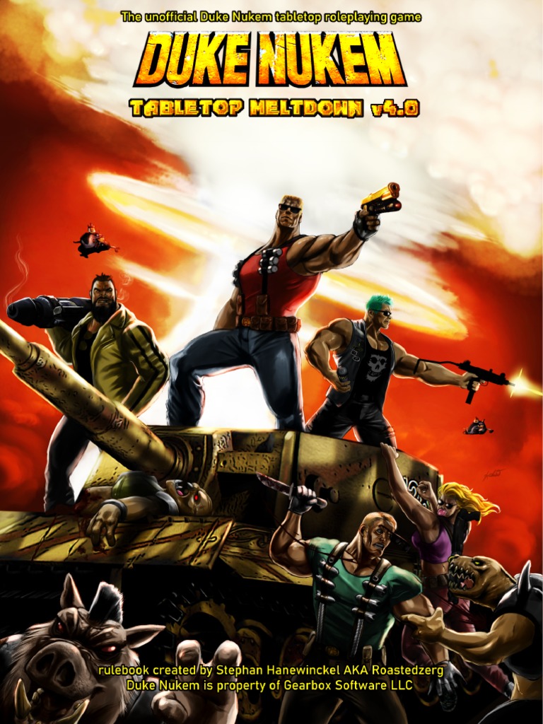 Duke Nukem Tabletop Meltdown Rules | PDF | Ammunition | Machine Gun