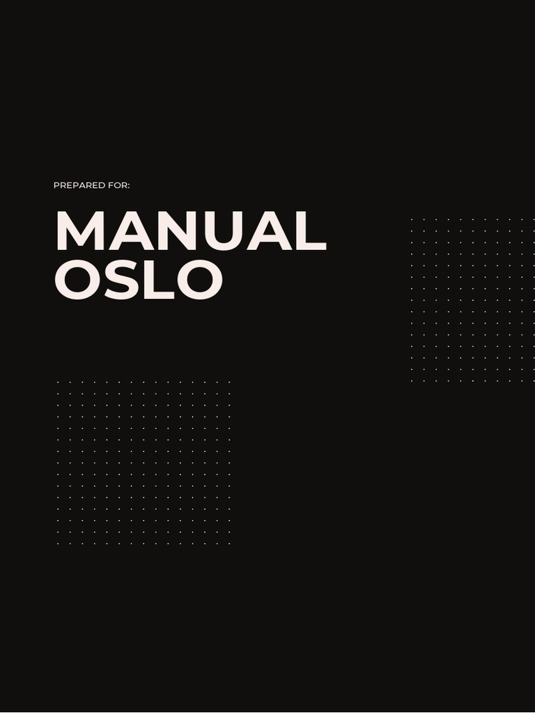 Manual Oslo | PDF | Innovación | Big Data