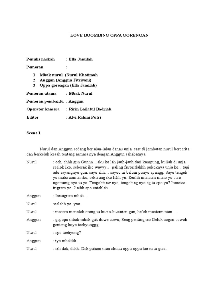 Love Boombing Oppa Gorengan | PDF