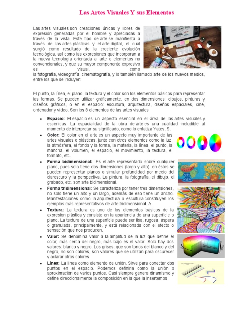 Las Artes Visuales Y Sus Elementos | PDF | Pinturas | Dibujo