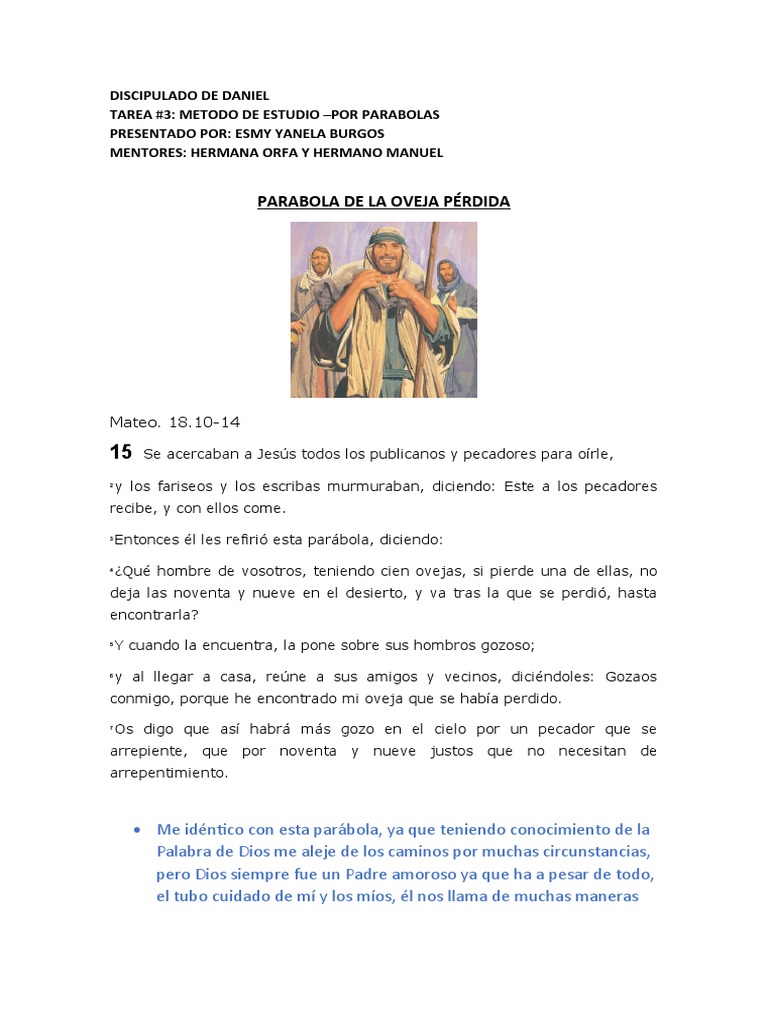 Discipulado de Daniel - Tarea 3 - Metodo de Estudios Yanela | PDF Discipulado de Daniel - Tarea 3 - Metodo de Estudios Yanela | PDF