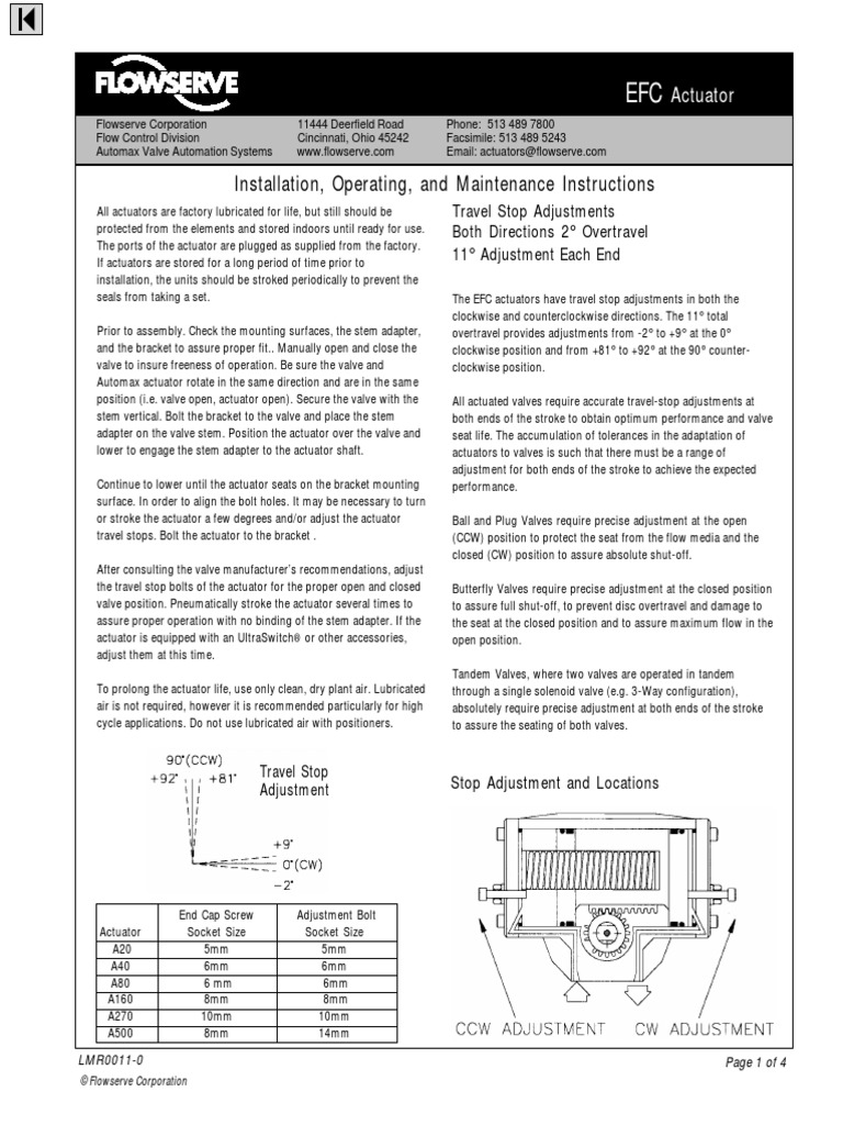 EFC Actuator | PDF | Valve | Piston