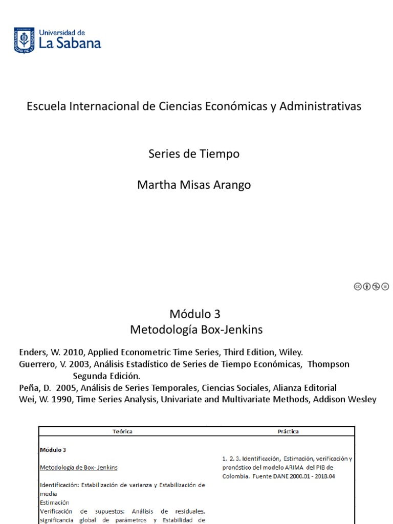 Box Jenkins Modulo 3 | PDF | Desviación Estándar | Distribución normal