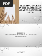 The Methods of Teaching Language Arts | PDF | Second Language | Learning
