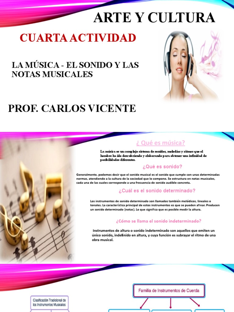 4 La Musica El Sonido Instrumentos Musicales Arte y Cultura | PDF ...