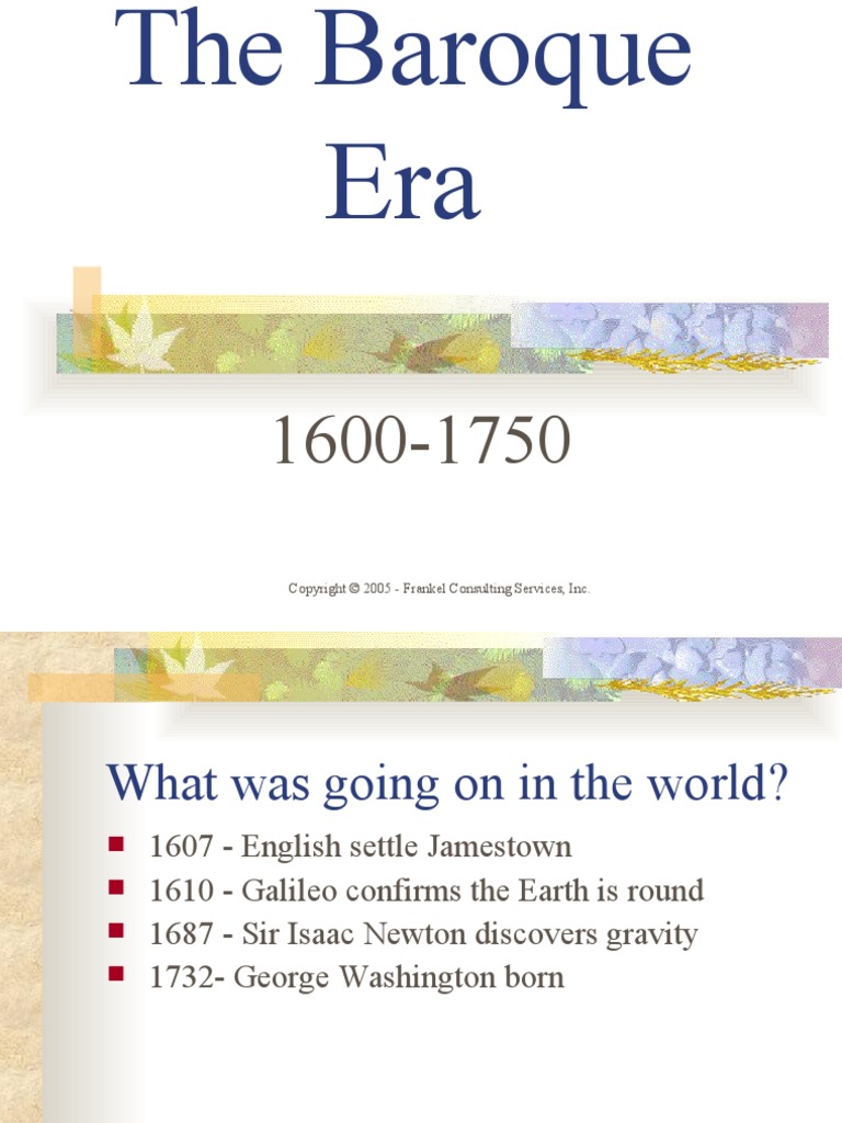 Baroque Period Powerpoint | PDF | Art