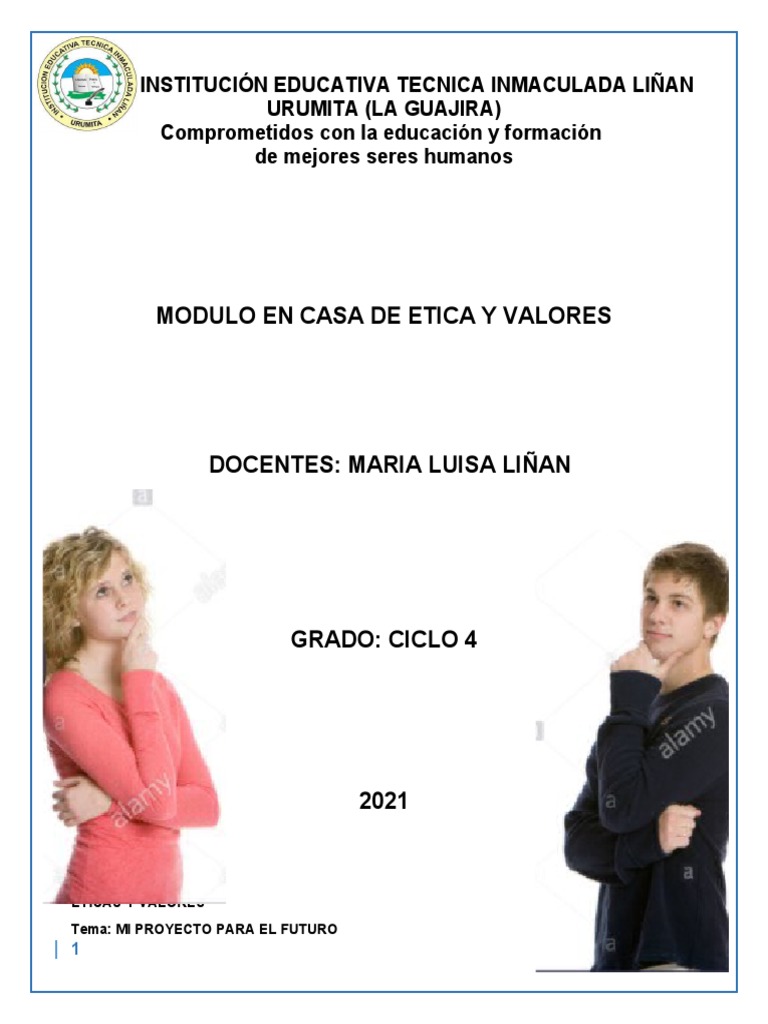 Modulo de Etica y Valores Grado Septimo | PDF | Tolerancia | Moralidad Modulo de Etica y Valores Grado Septimo | PDF | Tolerancia | Moralidad