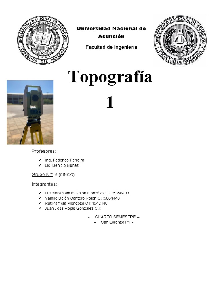 TP de Topo No Terminado | PDF | Topografía | Metrología