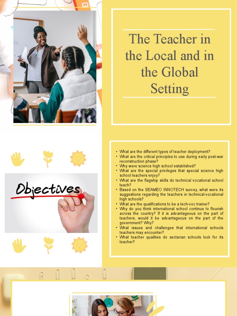 The Teacher in The Local and in The Global Setting | PDF | Teachers ...