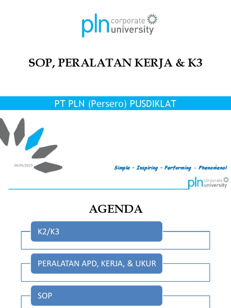 Sop, Peralatan Kerja & K3 | PDF