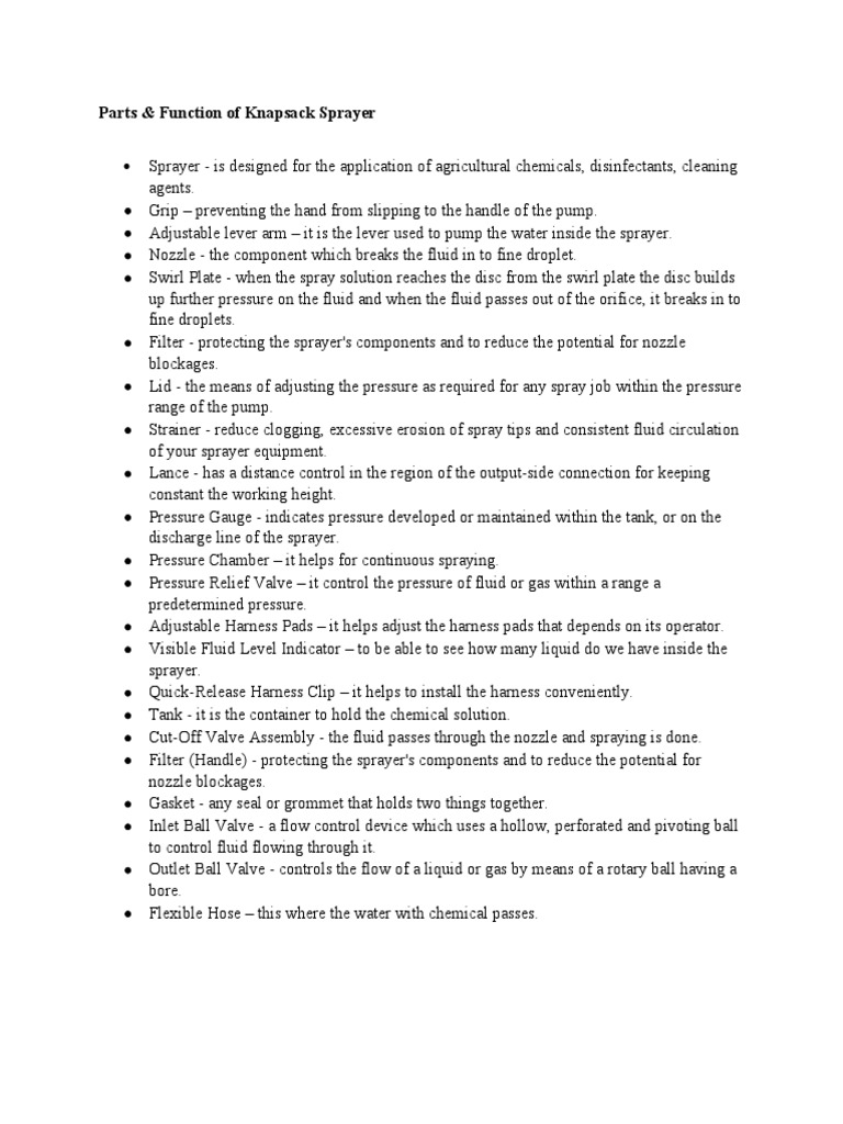 Parts and Functions | PDF