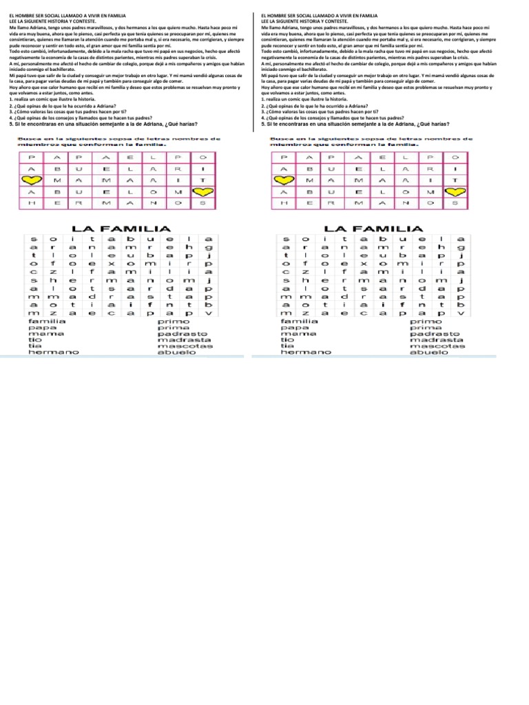 La familia en tiempos de crisis | PDF | Artes del Lenguaje y Comunicación