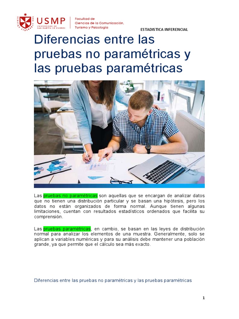 Diferencias entre las pruebas no paramétricas y las pruebas ...
