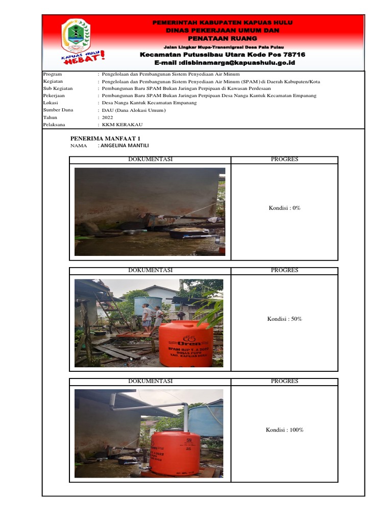 Dokumentasi LPJ Desa Benua Martinus | PDF