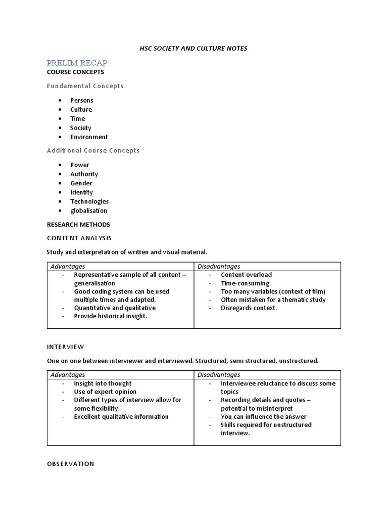 HSC Society and Culture Notes | PDF | Noble Eightfold Path | Popular ...