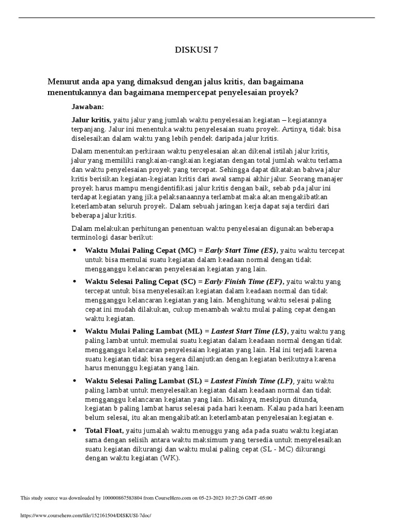 Diskusi 7 | PDF | Komputer