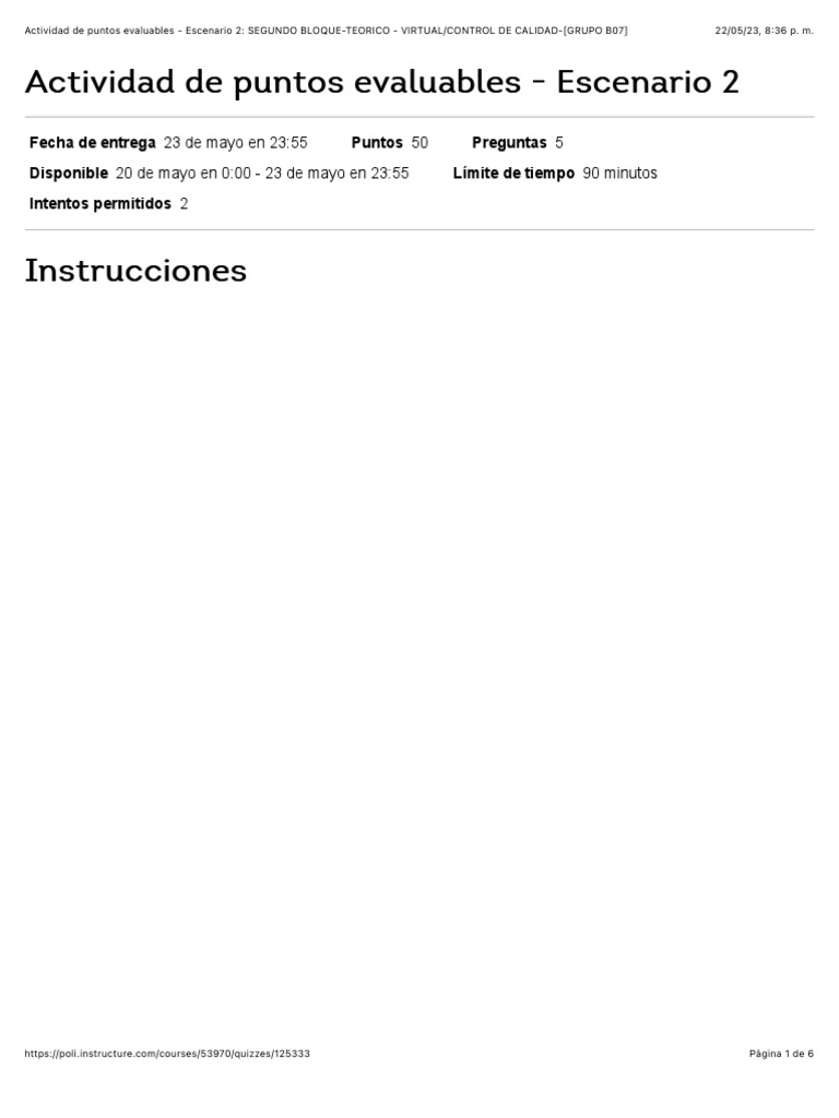 Actividad de Puntos Evaluables - Escenario 2 - Segundo Bloque-Teorico - Virtual - Control de ...