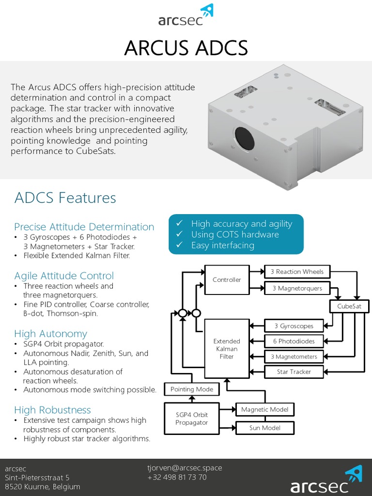Satsearch Datasheet Krjdo3 Arcsec Arcus-Adcs | PDF | Applied And Interdisciplinary Physics ...