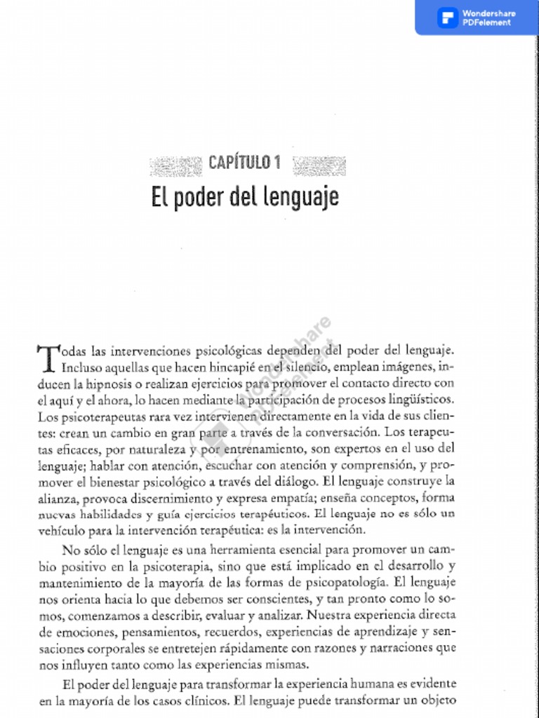 El Poder Del Lenguaje | PDF