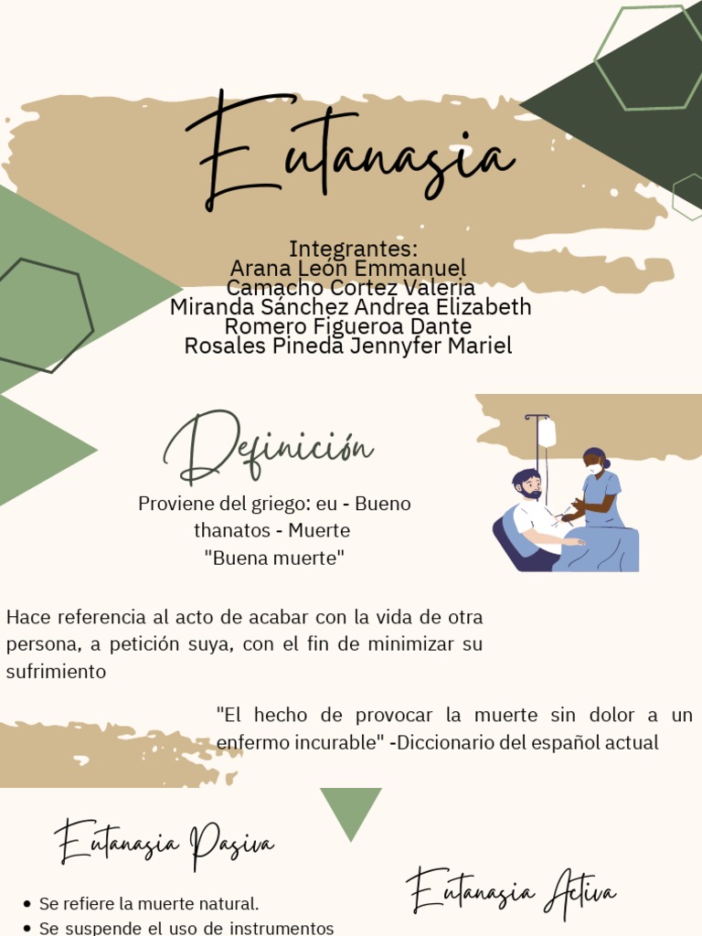 Eutanasia: Definición y Contexto Histórico | PDF | Cuidados paliativos ...