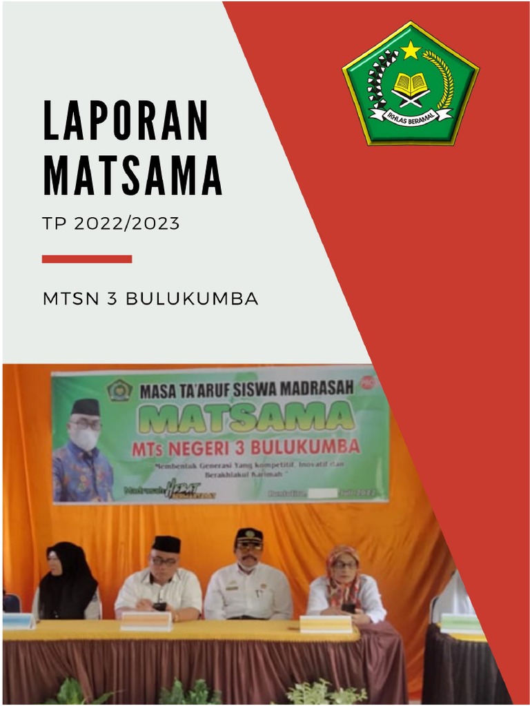 Laporan MATSAMA MTsN 3 Bulukumba 2022 | PDF