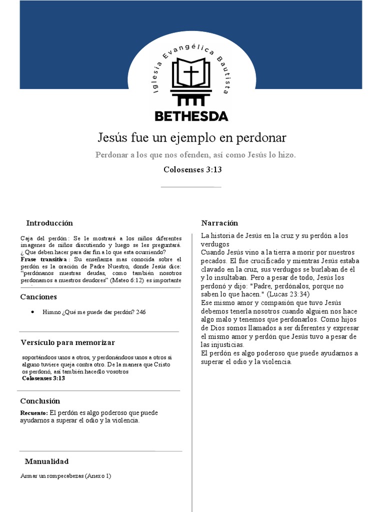 Perdonar como Jesús: Un llamado al amor | PDF | Religión y espiritualidad