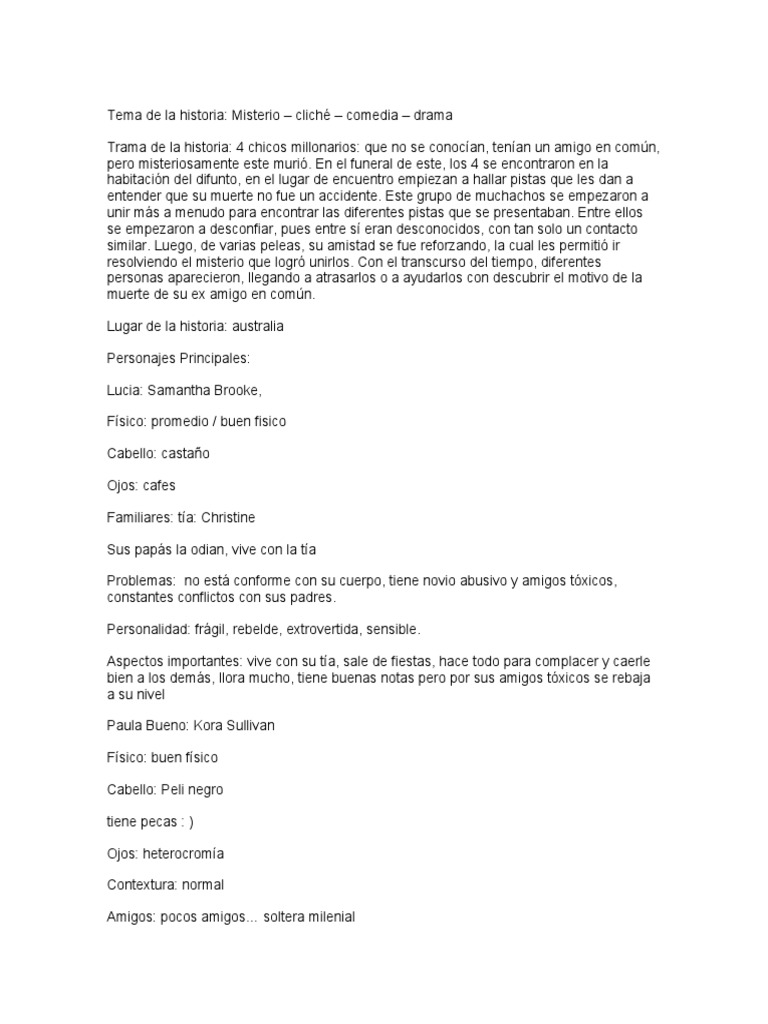 Tema de La Historia | PDF