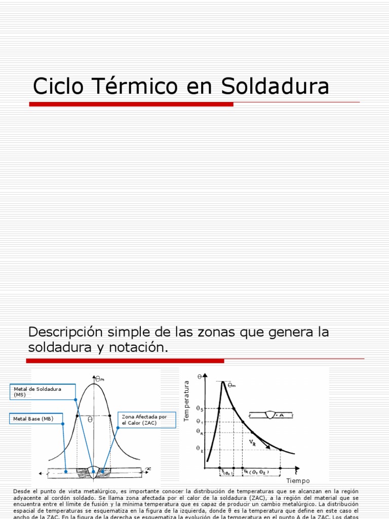 Clase 6 2023 Ciclo Térmico en Soldadura | PDF | Construcción | Soldadura
