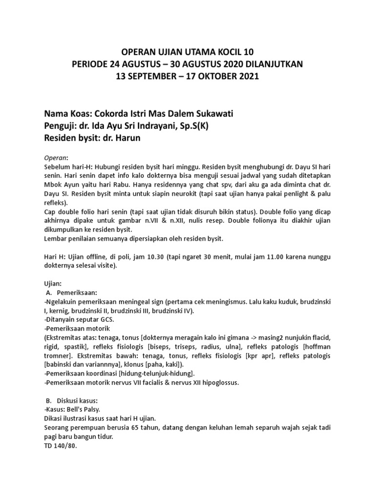 Ujian Utama Kelompok 10 | PDF