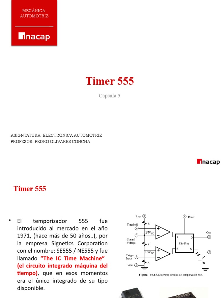 6.-UNIDAD N°2 Unidad Fundamentos de Electrónica Timer 555 | PDF | Electromagnetismo | Ingeniería ...