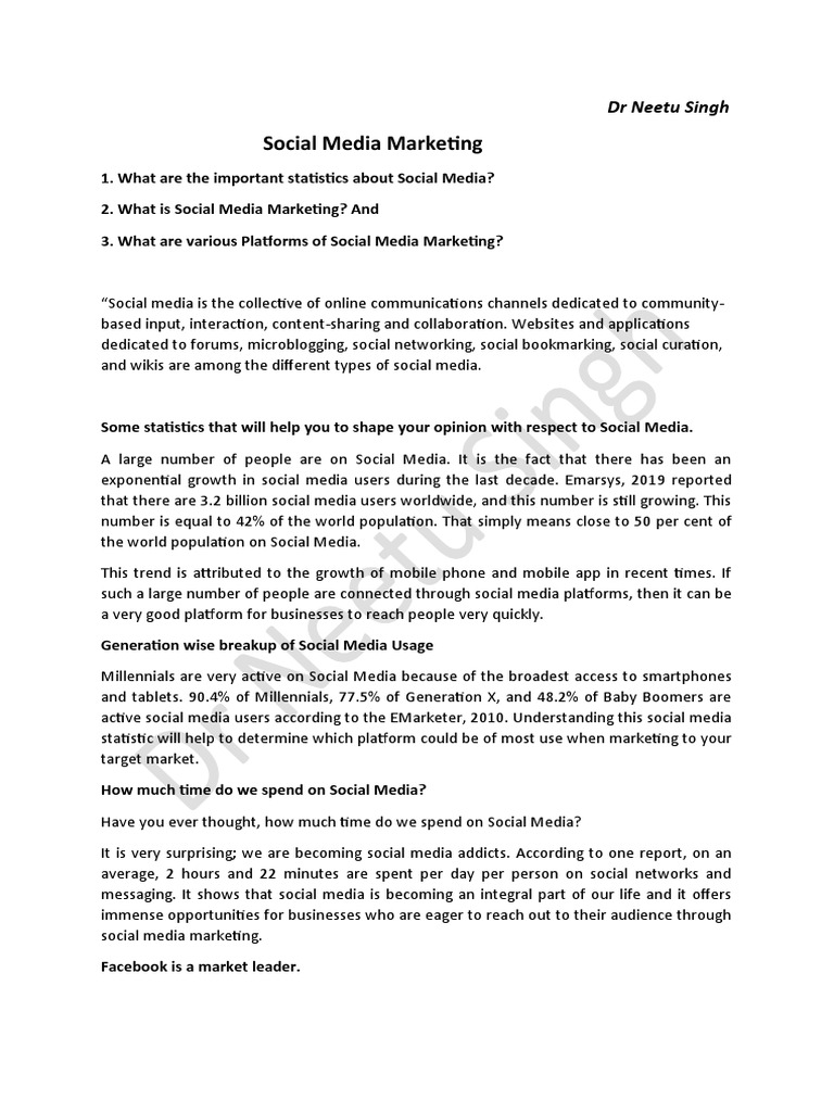 Social Media Marketing | PDF | Social Media Marketing | Popular Culture ... Social Media Marketing | PDF | Social Media Marketing | Popular Culture ...