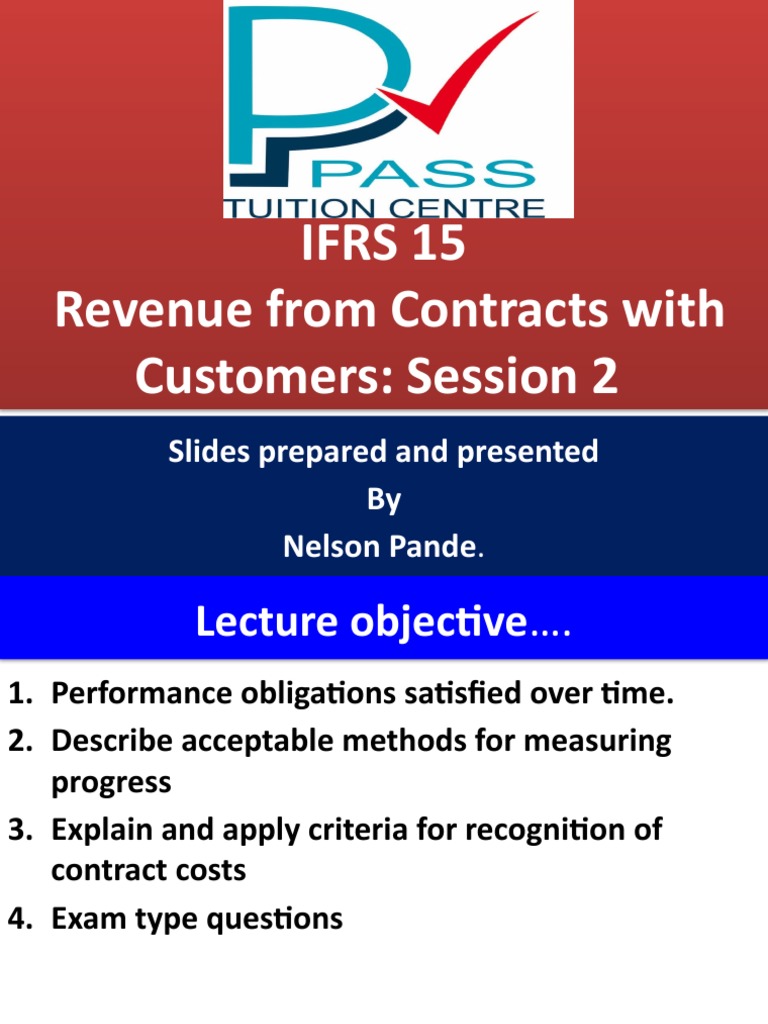 IFRS 15 Part 2 Performance Obligations Satisfied Over Time | Download ...