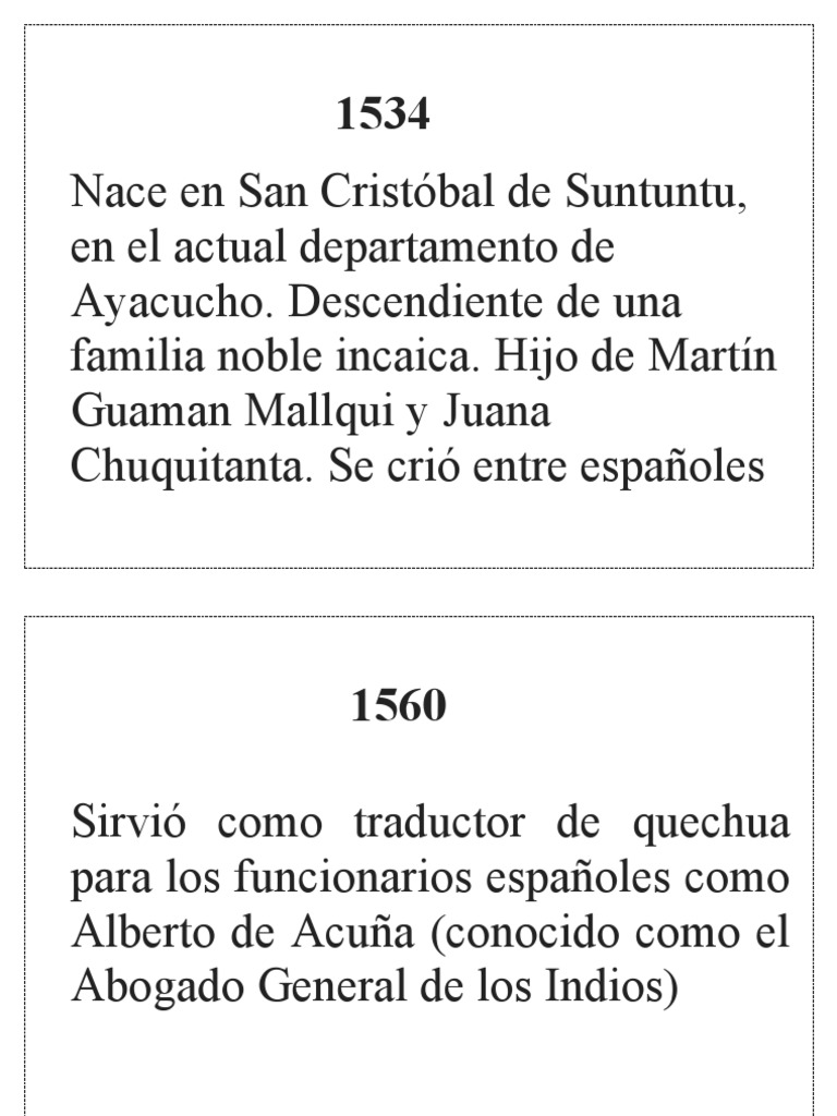 Felipe Guaman Poma de Ayala | PDF