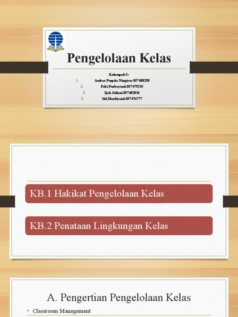 Modul 10 Pengelolaan Kelas Kel.5 Kelas D | PDF