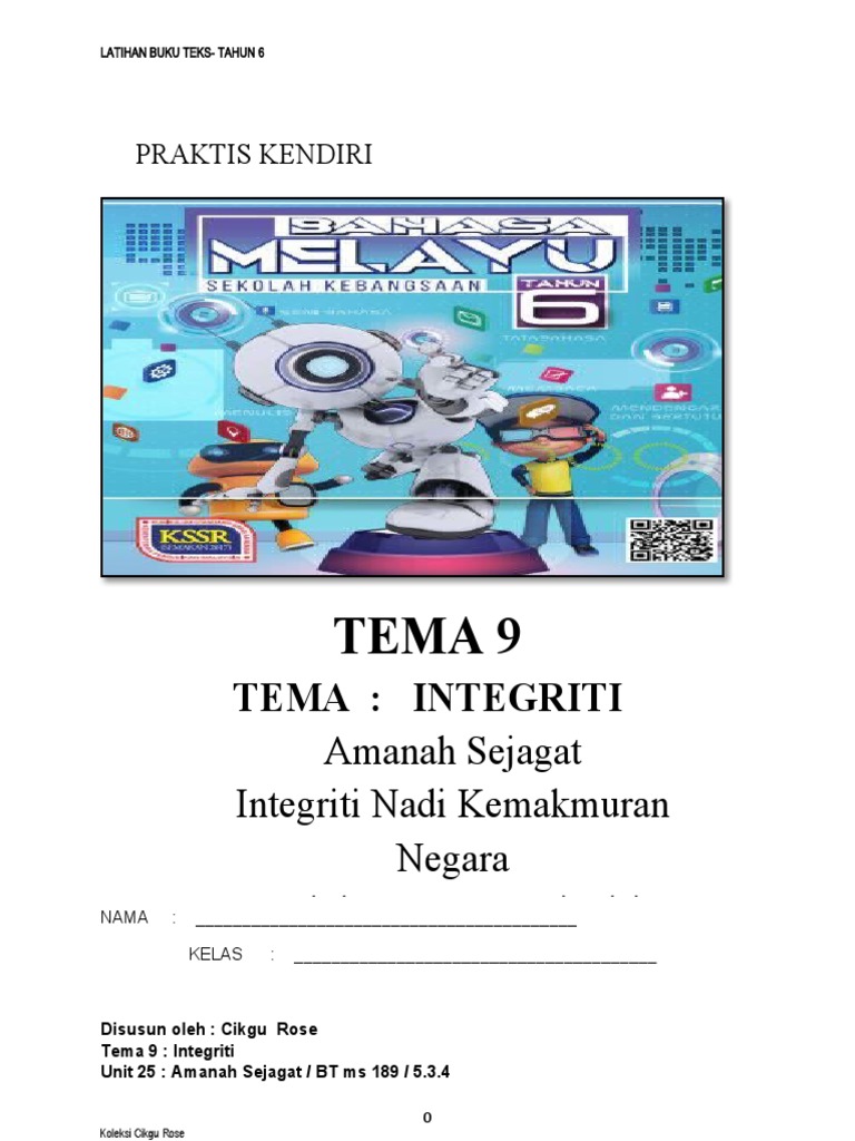 TEMA 9 - BT BM THN 6-New | PDF | Bisnis