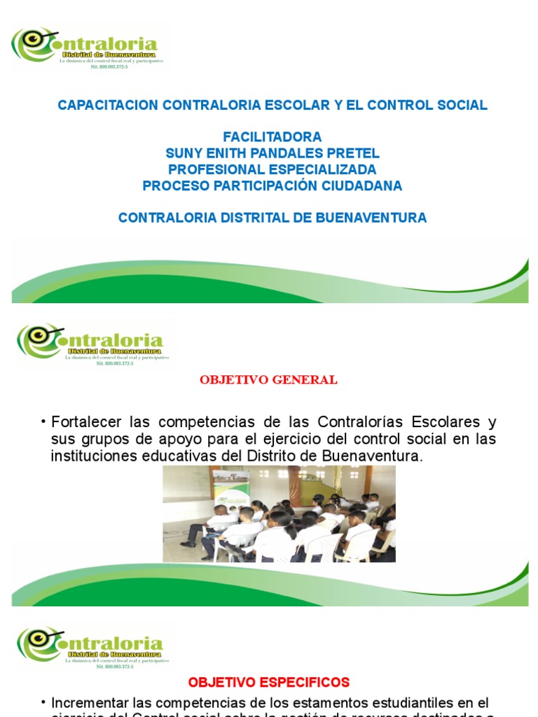 Presentación Diapositivas Contraloria ESCOLAR 2021 | PDF | Presupuesto ...