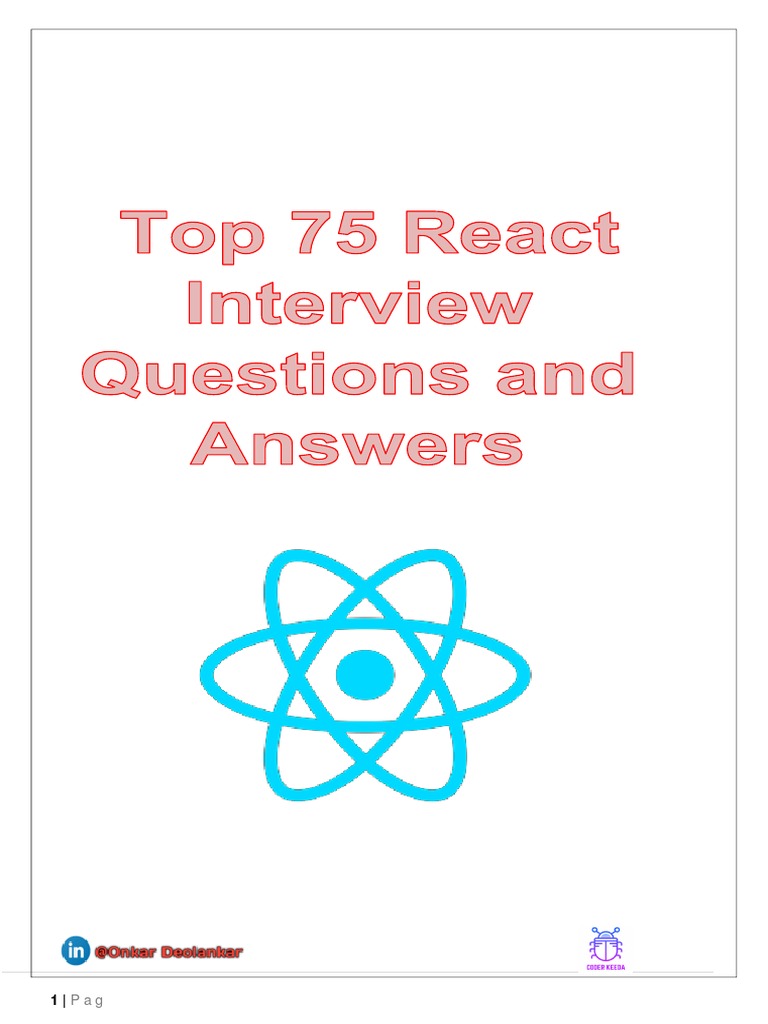 Reactjs Interview Questions And Answers 1 Pdf