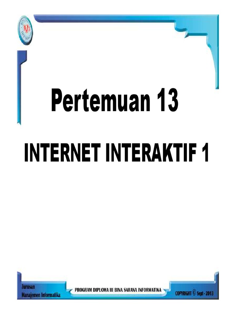 Pertemuan 13 | PDF
