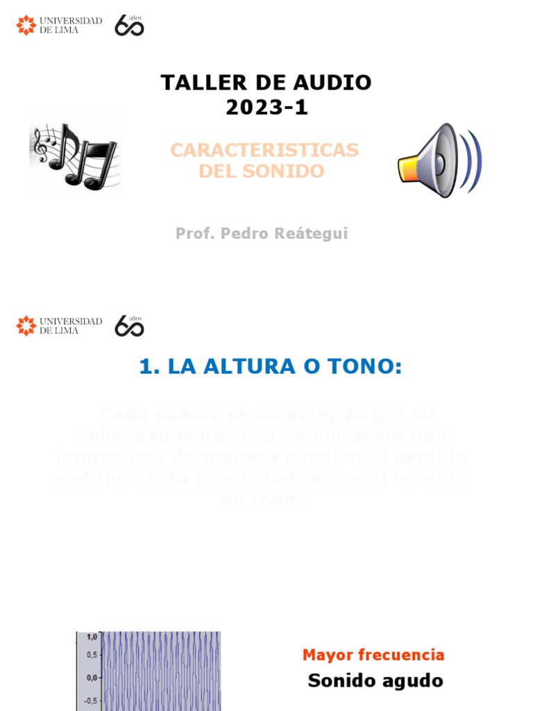 Características Del Sonido | PDF | Sonido | Musicología