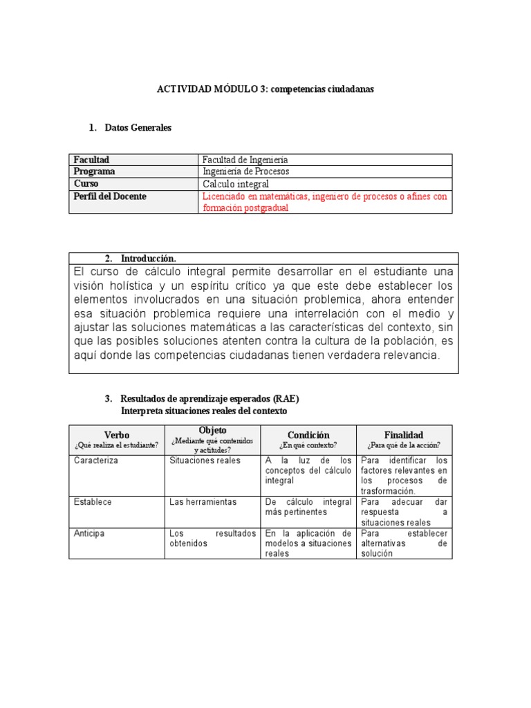 ACTIVIDAD MÓDULO 3 Mod | PDF | Integral | Algoritmos