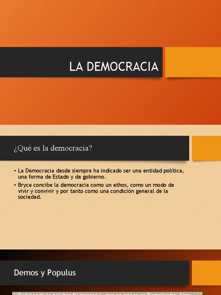 La Democracia | PDF | Democracia | Ideologías políticas