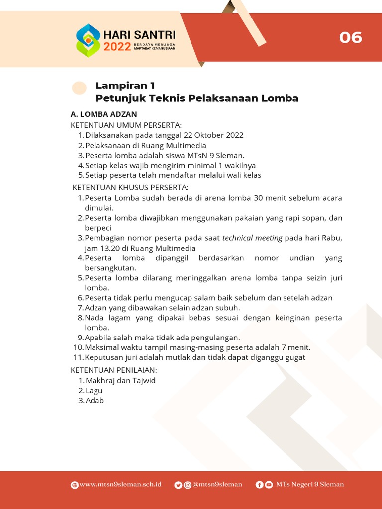 Juknis Lomba HSN 2022 | PDF | Game & Aktivitas | Seni