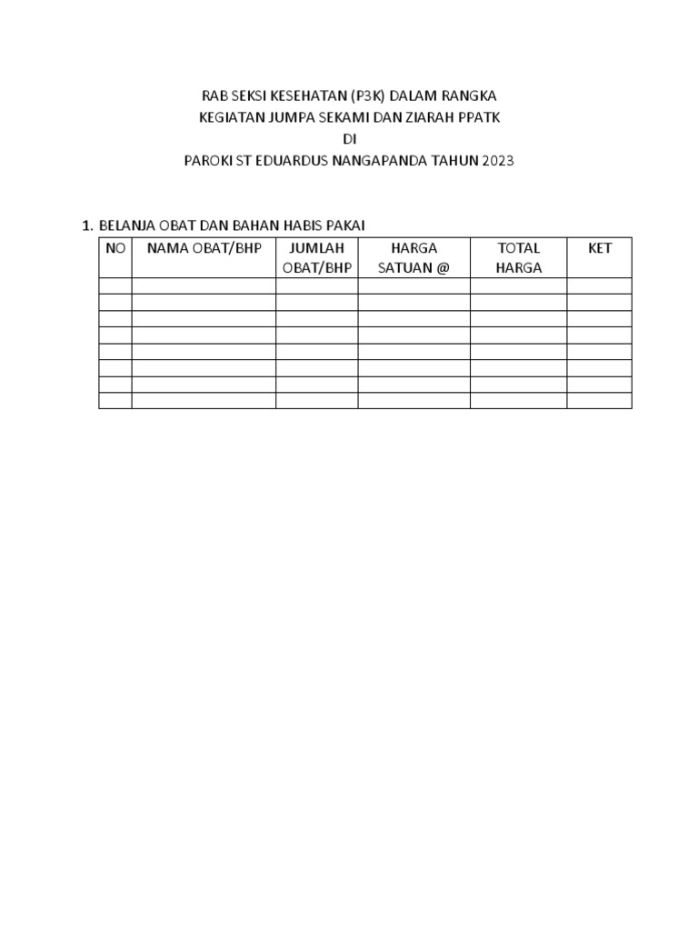 Rab Seksi Kesehatan | PDF