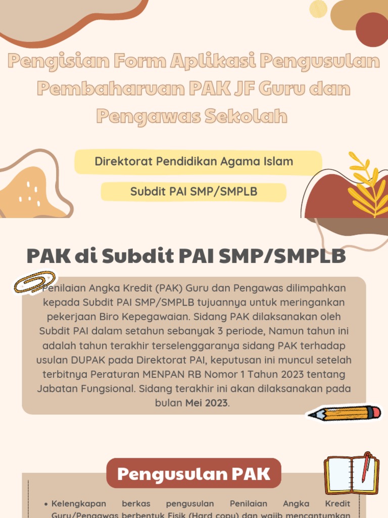 Simulasi Pengajuan PAK | PDF