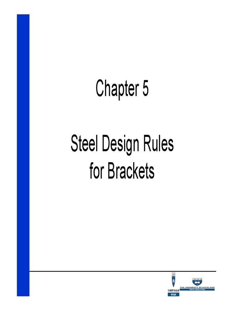 Steel Design Rules For Brackets | PDF | Screw | Bending Steel Design Rules For Brackets | PDF | Screw | Bending
