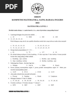 Soal Math Level 1 Omnas 12 | PDF
